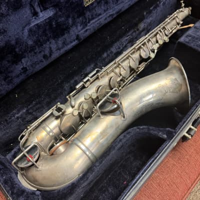Vintage King Tenor Saxophone by HN White - Silver Plated | Reverb