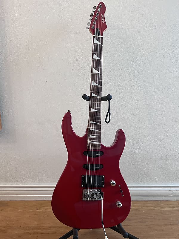 Stagg Superstrat HSS 2007 Candy apple red | Reverb