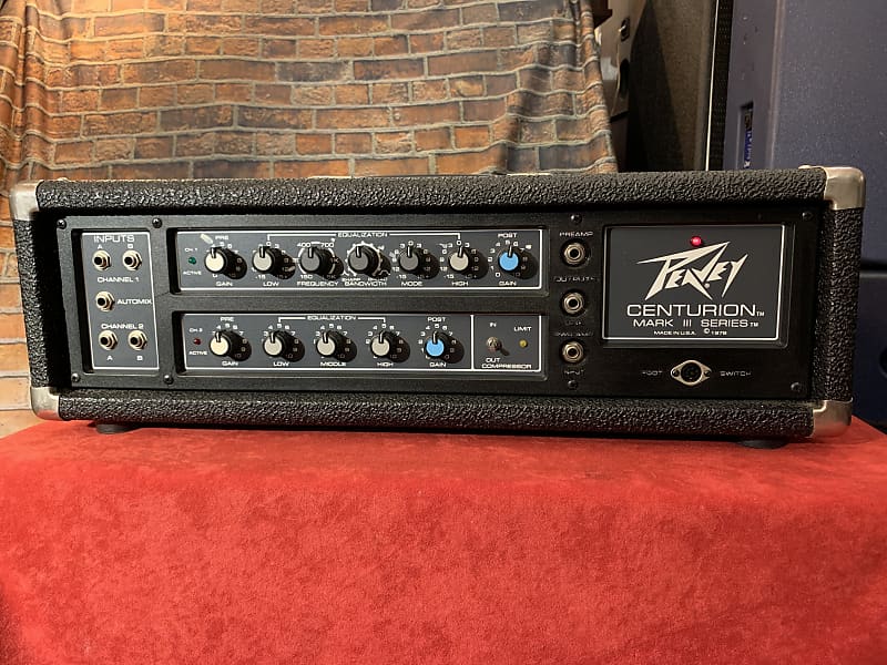 Peavey Vintage Centurion Mark III Series 260C Bass Head Amp | Reverb