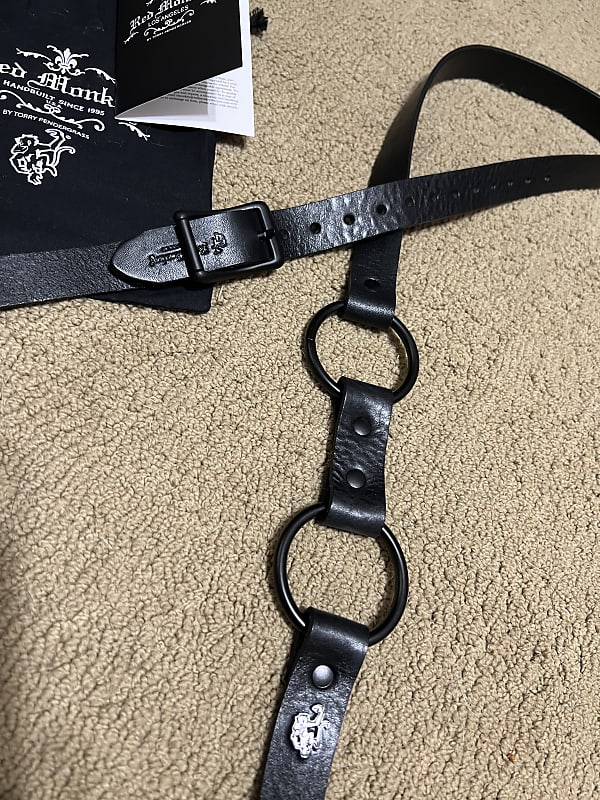 Red Monkey Double Ring guitar strap | Reverb