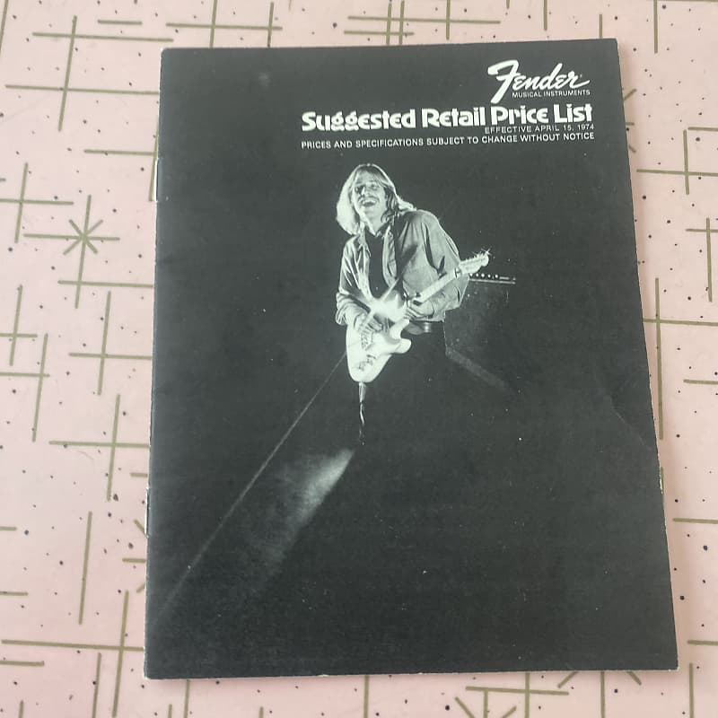 Fender Price Guide 1974 guitars amps bass misc. Case Candy | Reverb