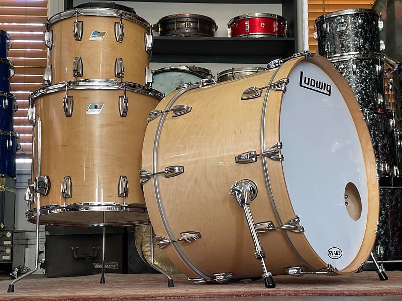 2018 Ludwig Classic Maple 26/14/18 Natural Maple Gloss | Reverb