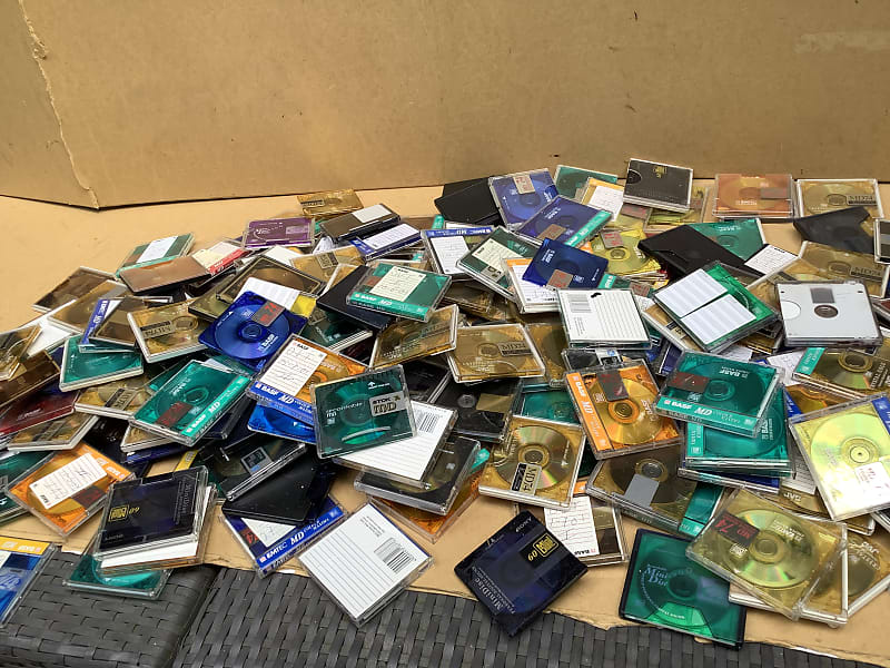 220 x Jvc Basf TDK gold 74 crystal disc minidisc mini discs | Reverb