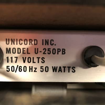 Rare 1975 Univox UB250 Piggyback 20w 1x15" Bass Amp | Reverb