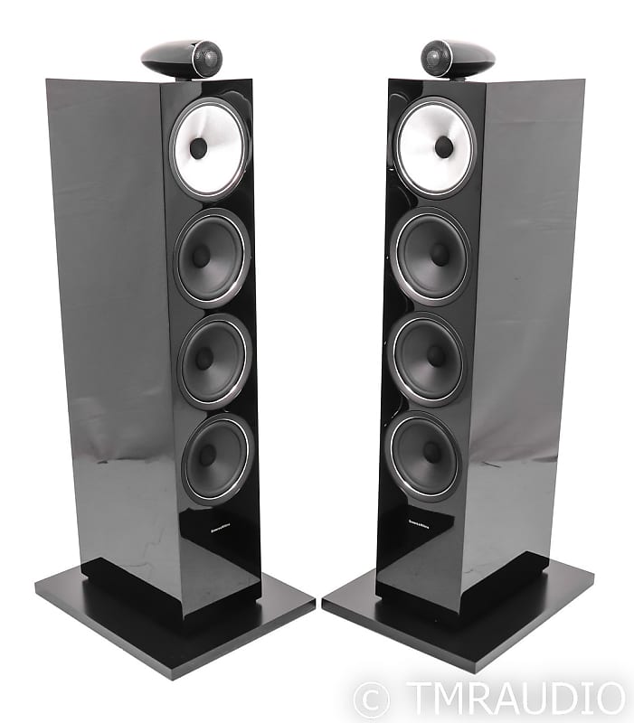 B&W 702 S2 Floorstanding Speakers; Gloss Black Pair; 702S2 | Reverb