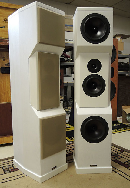 Tyler Acoustics Decade D2x mastering speakers in white oak | Reverb