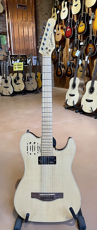 Godin Acousticaster 6 Deluxe - Natural | Reverb