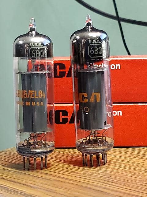 EL84/6BQ5 RCA NOS/NIB strong/matched pair | Reverb