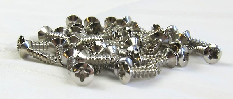 Guard / Backplate Screw LOT of 40 Minimum in Chrome | Reverb