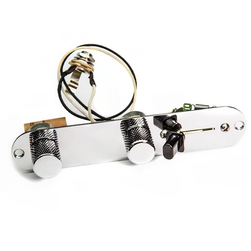 Bare Knuckle 4-Way Prewired Tele Control Plate Nickel | Reverb