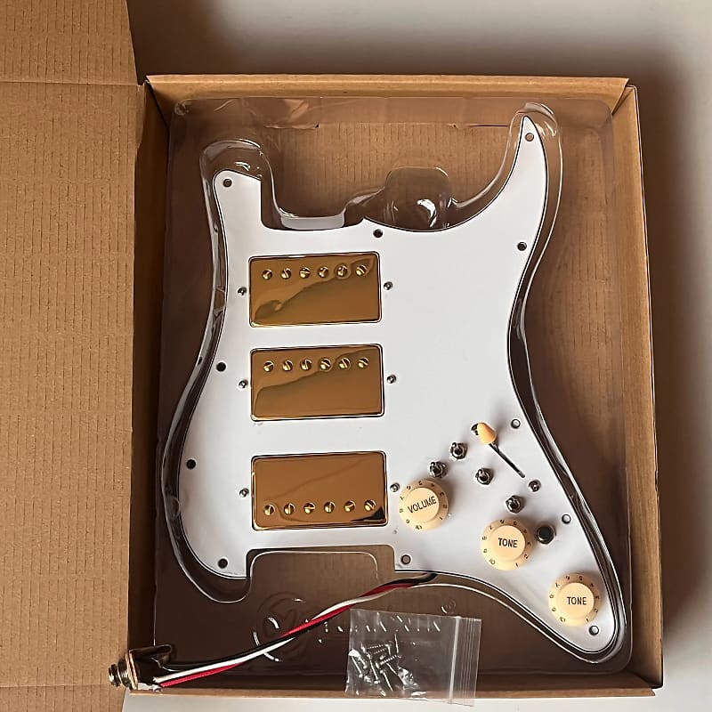 HHH White Stratocaster Strat Style Guitar Loaded Prewired | Reverb