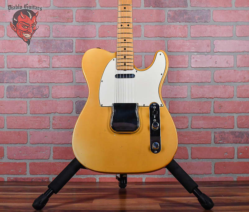 Fender Vintage Telecaster Blonde 1968 w/OHSC (Refret) | Reverb Canada