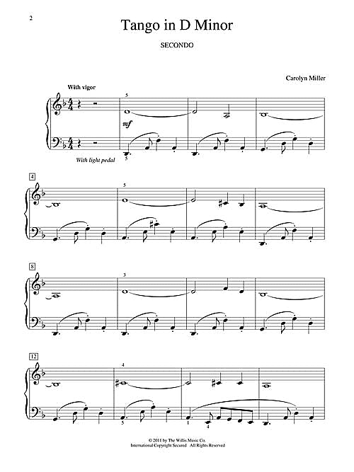 Tango In D Minor Willis Music | Reverb