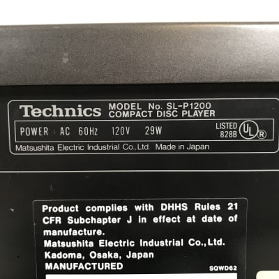 Technics SL-P1200 CD player Transport | Reverb