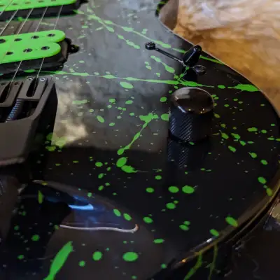 Kiesel ZM7 slime green splatter | Reverb
