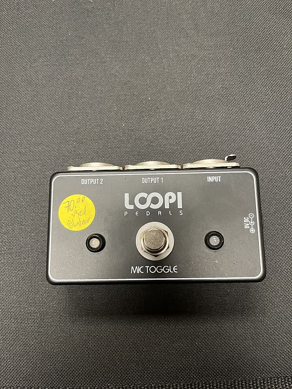 Loopi Pedals Mic Toggle - Black | Reverb