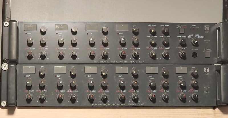 TOA D4+D4E 10-Channel Rack Mount Mixer | Reverb