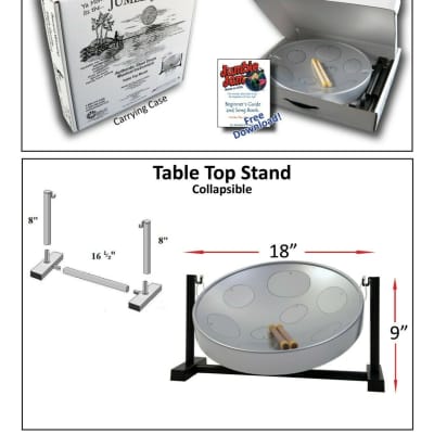 Panyard Jumbie Jam Steel Drum Kit - Table Top Stand - Pink | Reverb