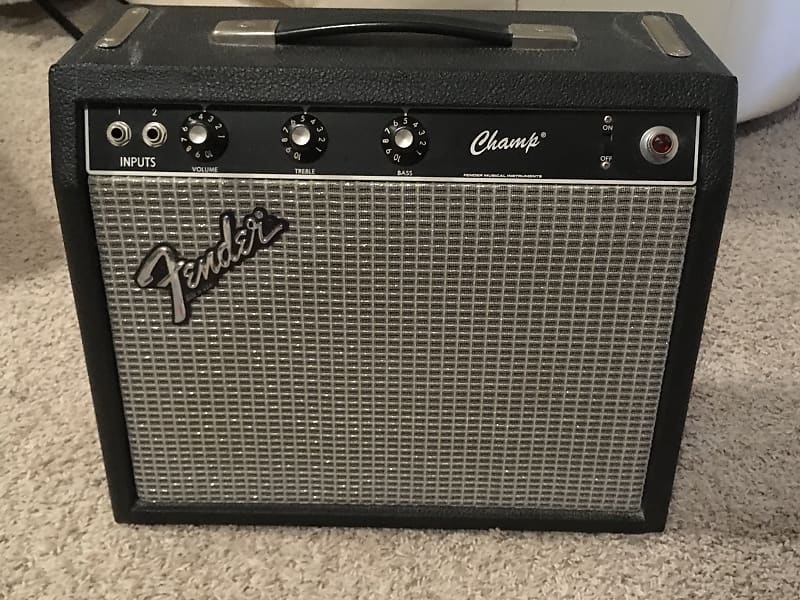 Fender Champ 5-Watt Vintage Blackface Guitar Combo Amp | Reverb