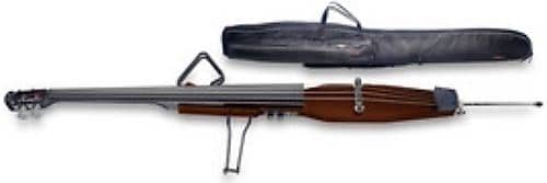 Stagg EDB-3/4 DBR Electric Upright Double Bass with Gig Bag, | Reverb