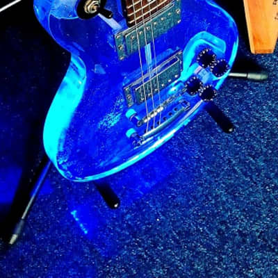 Wesley Perspex Acrylic Electric Guitar 1990's - Invisible | Reverb