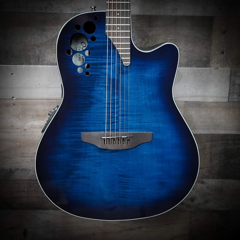 Ovation E-Acoustic Guitar Celebrity Elite Plus Mid Cutaway | Reverb