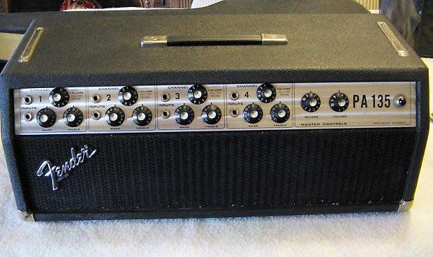 Fender PA 135 Tube Amp Head, Vintage | Reverb