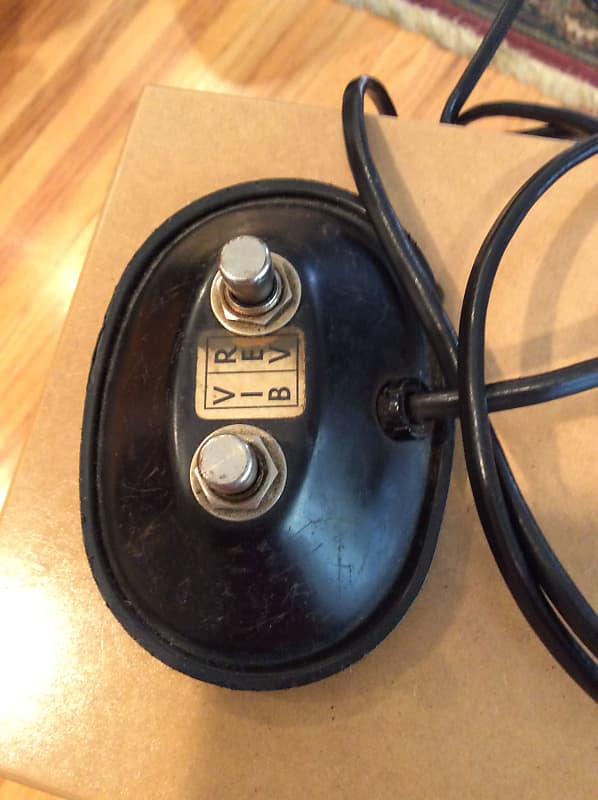 Blackface Fender 1966 Reverb/Vibrato Footswitch | Reverb