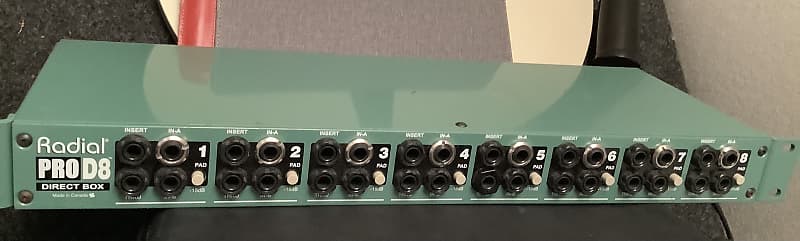 Radial Pro D8 8-channel passive transformer DI box | Reverb