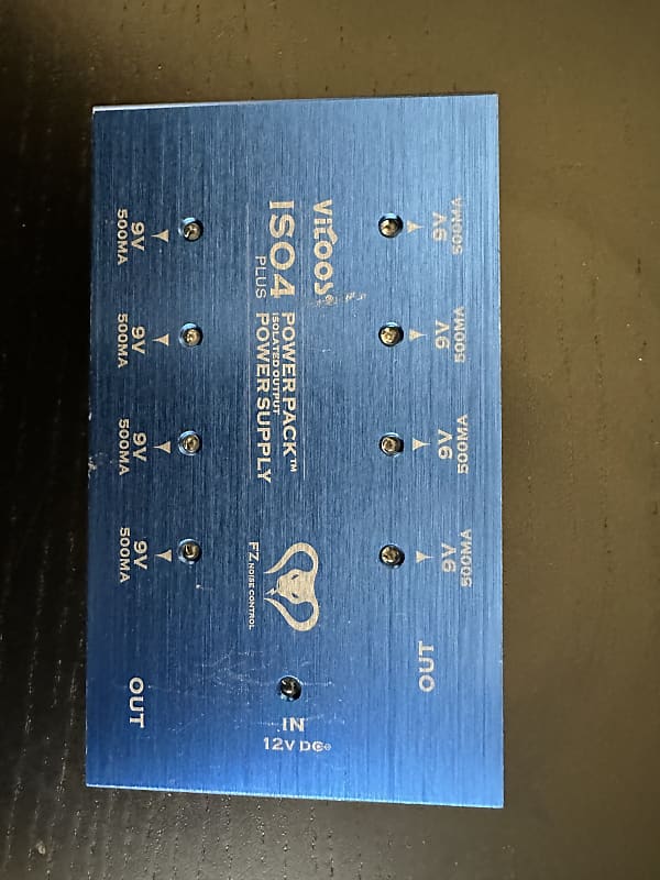 Vitoos Iso 4 Plus Isolated pedal power supply | Reverb