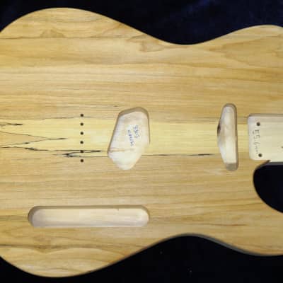 Spalted Maple Top and Back \ Basswood Telecaster Tele Body | Reverb
