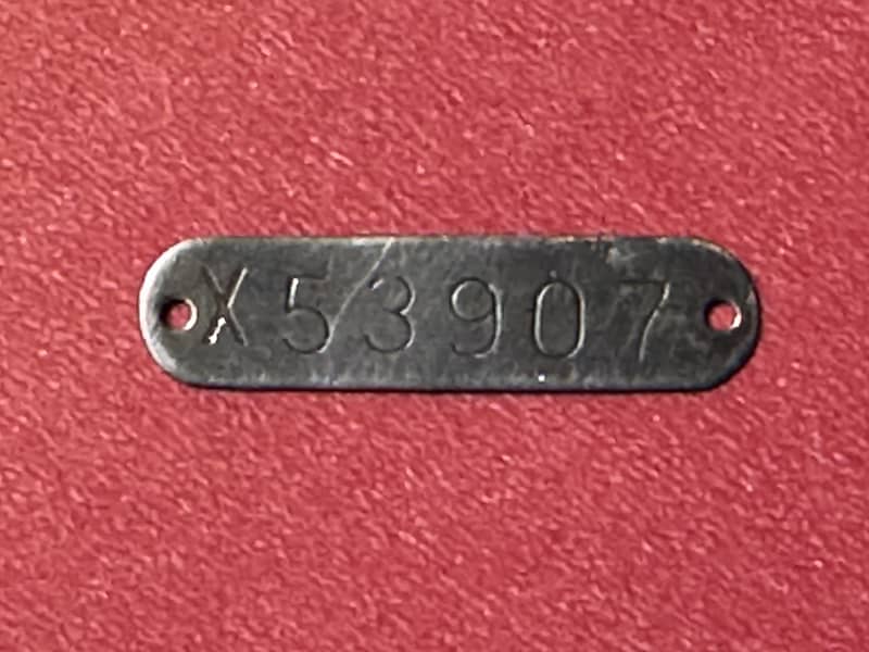 National Airline Supro Serial Number Plate 1955 | Reverb