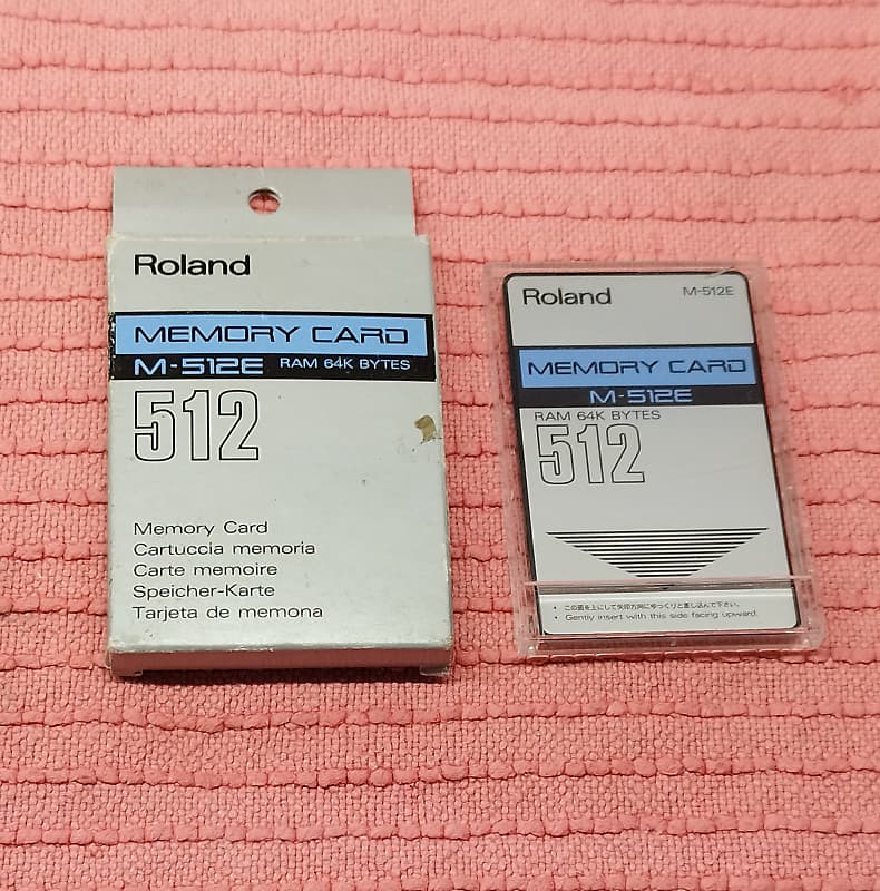 New Old Stock Roland M-512E Memory CARD RAM 64K Bytes | Reverb