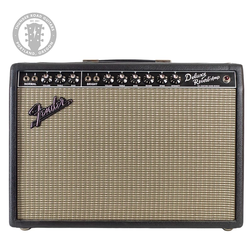 New Fender Hand-Wired '64 Custom Deluxe Reverb Black Tolex | Reverb