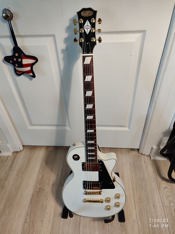 Stagg Diamond Series L400-1990's - Alpine White | Reverb