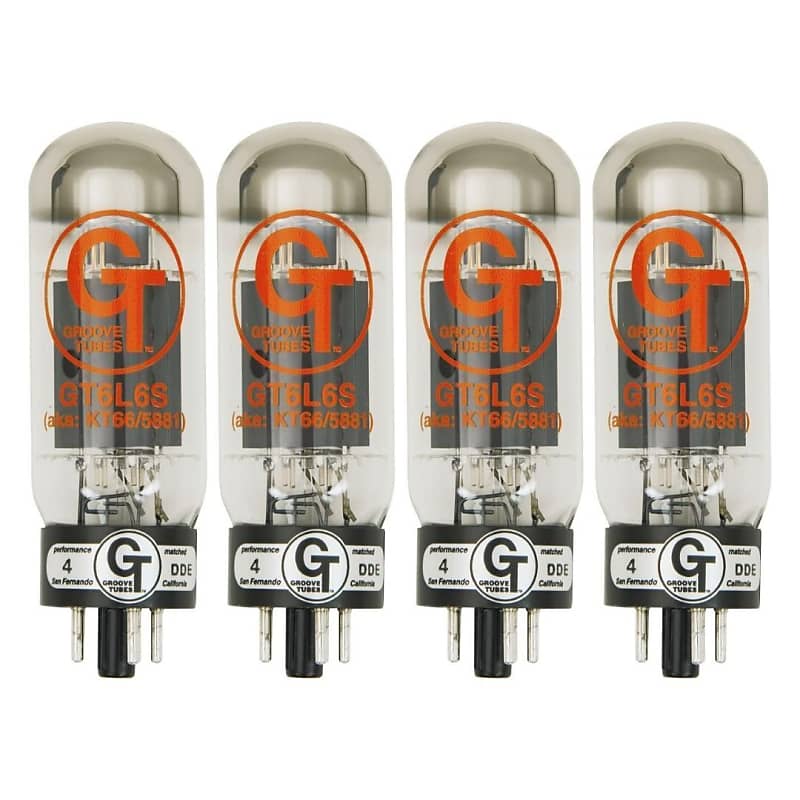 Groove Tubes GT-6L6-S Medium Output Quartet Power Tubes for | Reverb