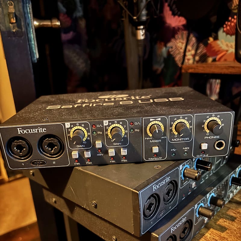 Focusrite Saffire 6 USB Audio Interface 2000s - Black | Reverb