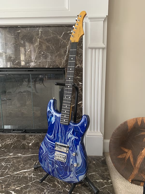 Custom Made H Stratocaster 2022 Blue/Silver | Reverb