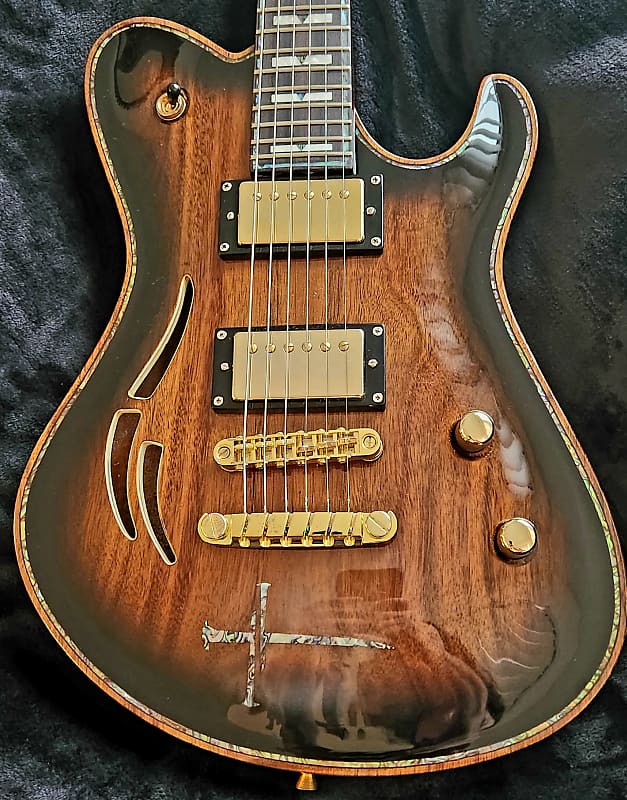 SJ Custom Guitars Hollowbody, trembesi, dimarzio 36 | Reverb