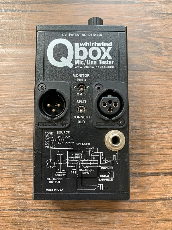 Whirlwind QBox Audio Line Tester/Test Tone Generator 2010s | Reverb