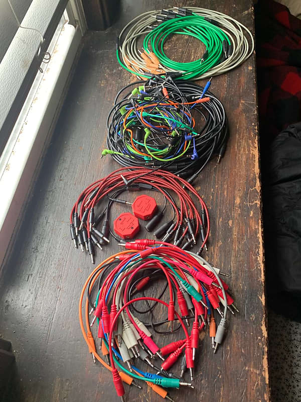 Insane Eurorack Cable Lot - 120 Misc. Cables - Make noise | Reverb