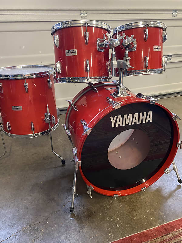 Yamaha Tour Custom Drum Shells 12/13/16/22 1980-1990s - Red | Reverb