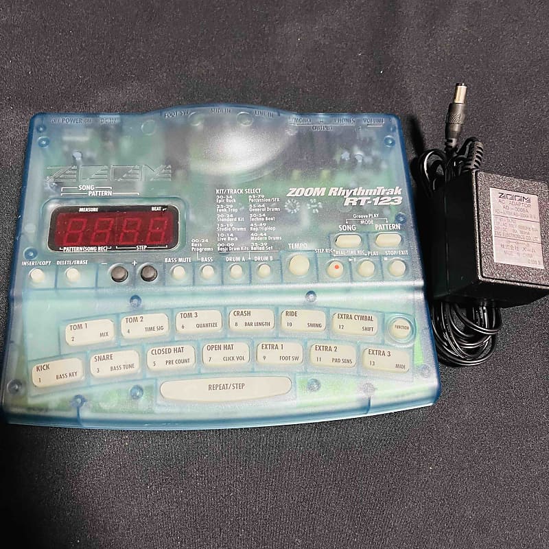 Zoom RT-123 - Transparent Blue Rhythm Trak | Reverb