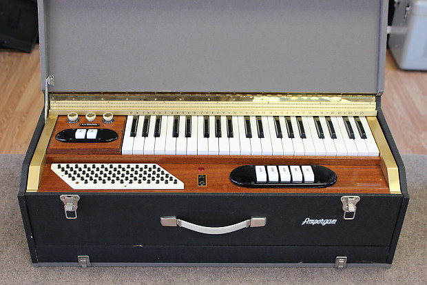 Amporgan 1960s electric accordion organ with legs (needs | Reverb