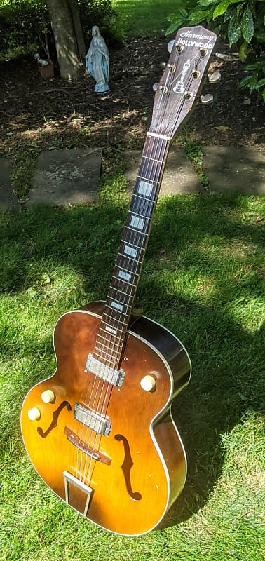 Left Handed,Harmony Hollywood 60s Sunburst | Reverb