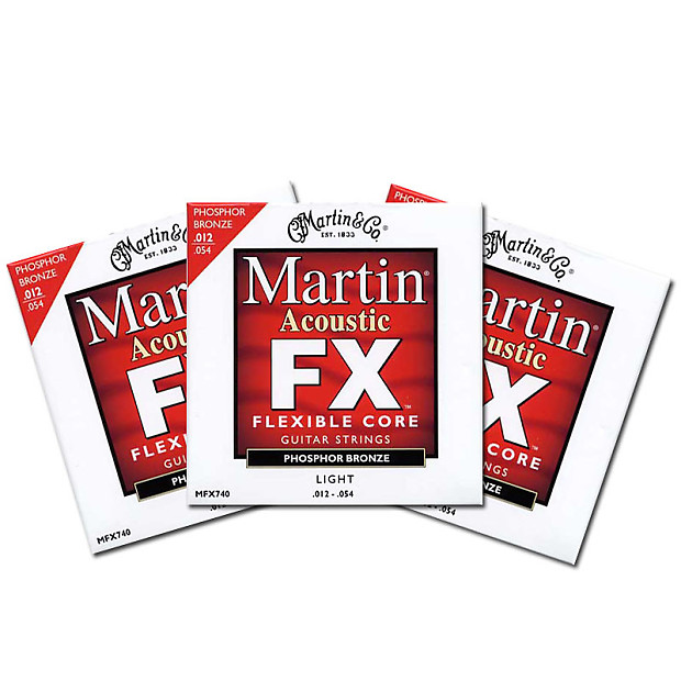 Martin FX Flexible Core Acoustic Guitar Strings Phosphor | Reverb UK