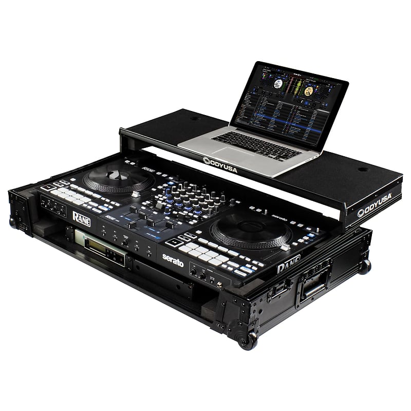 RANE FOUR Black Label 1U Flight Case with Glide Style Laptop | Reverb