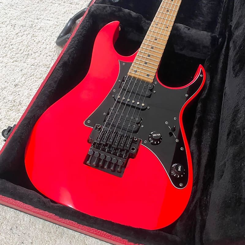 MIJ Ibanez RG550 20th Anniversary Road Flare Red | Reverb