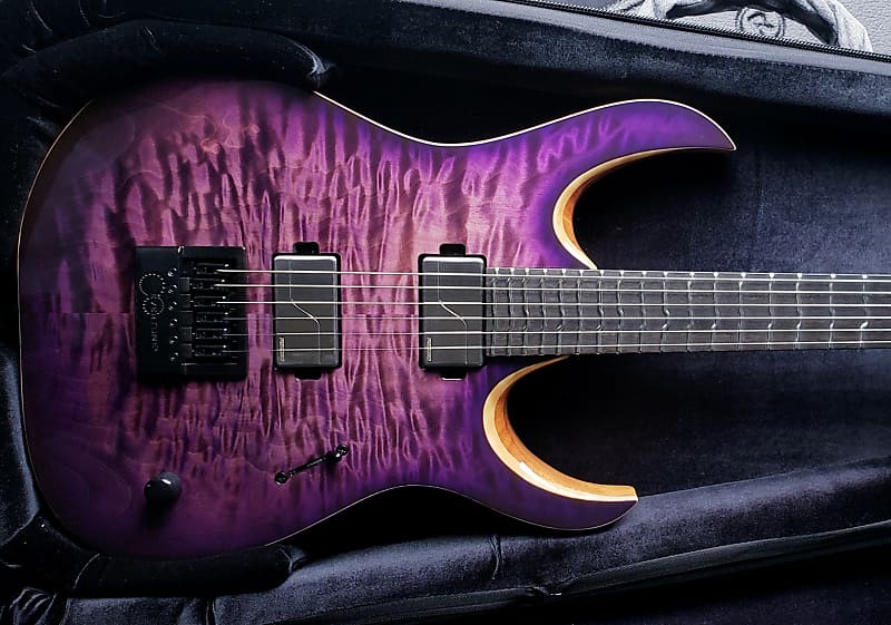 Mayones Duvell 6 4Ever TT Frets Evertune Infinite Purple | Reverb