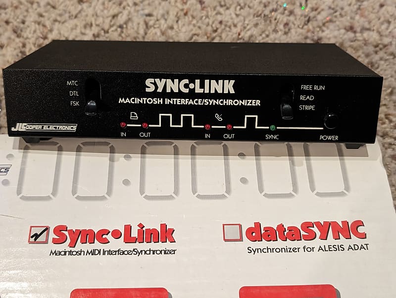 JL Cooper Sync-Link Macintosh MIDI Interface Synchronizer - | Reverb